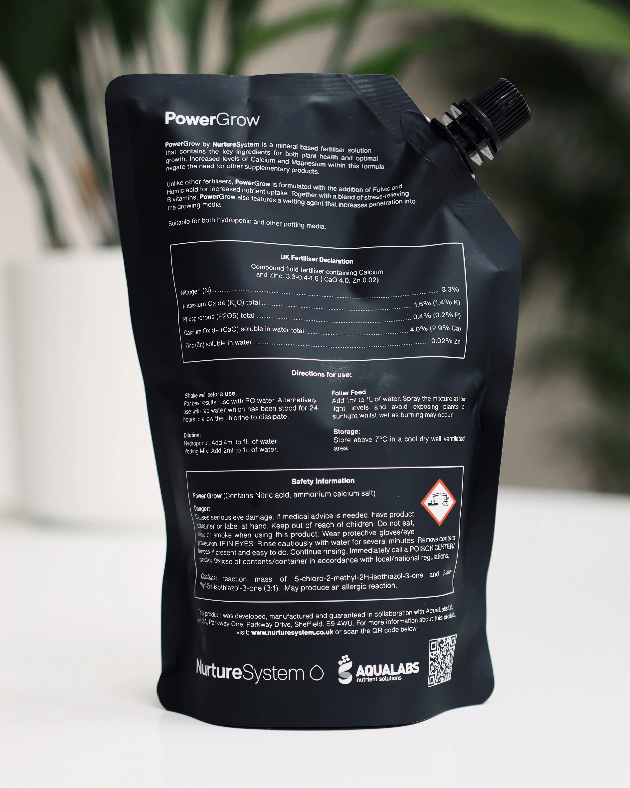 No. 1 PowerGrow — Nurture System