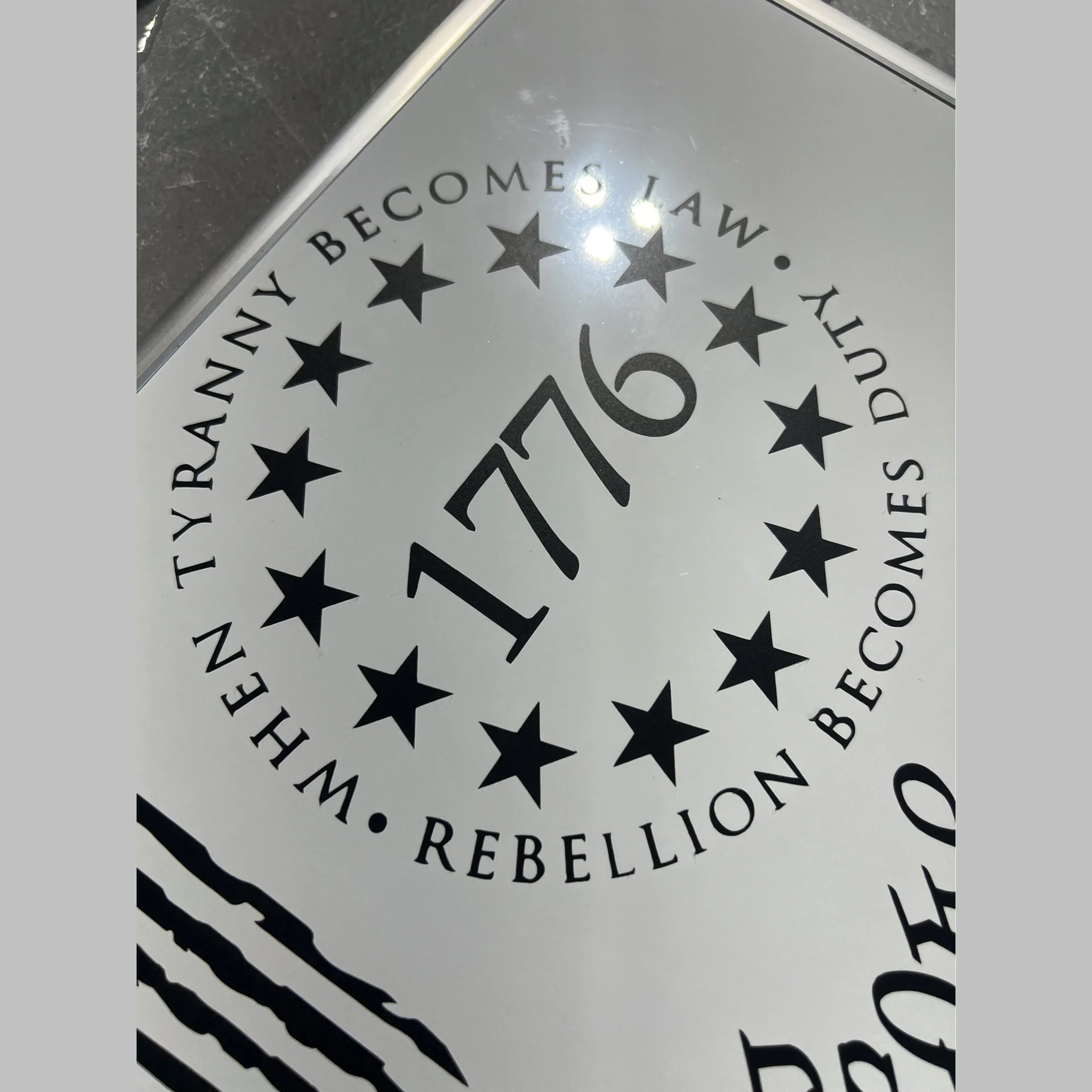 1776 When Tyranny Becomes Law, Rebellion Becomes Duty Vinyl Decal ...