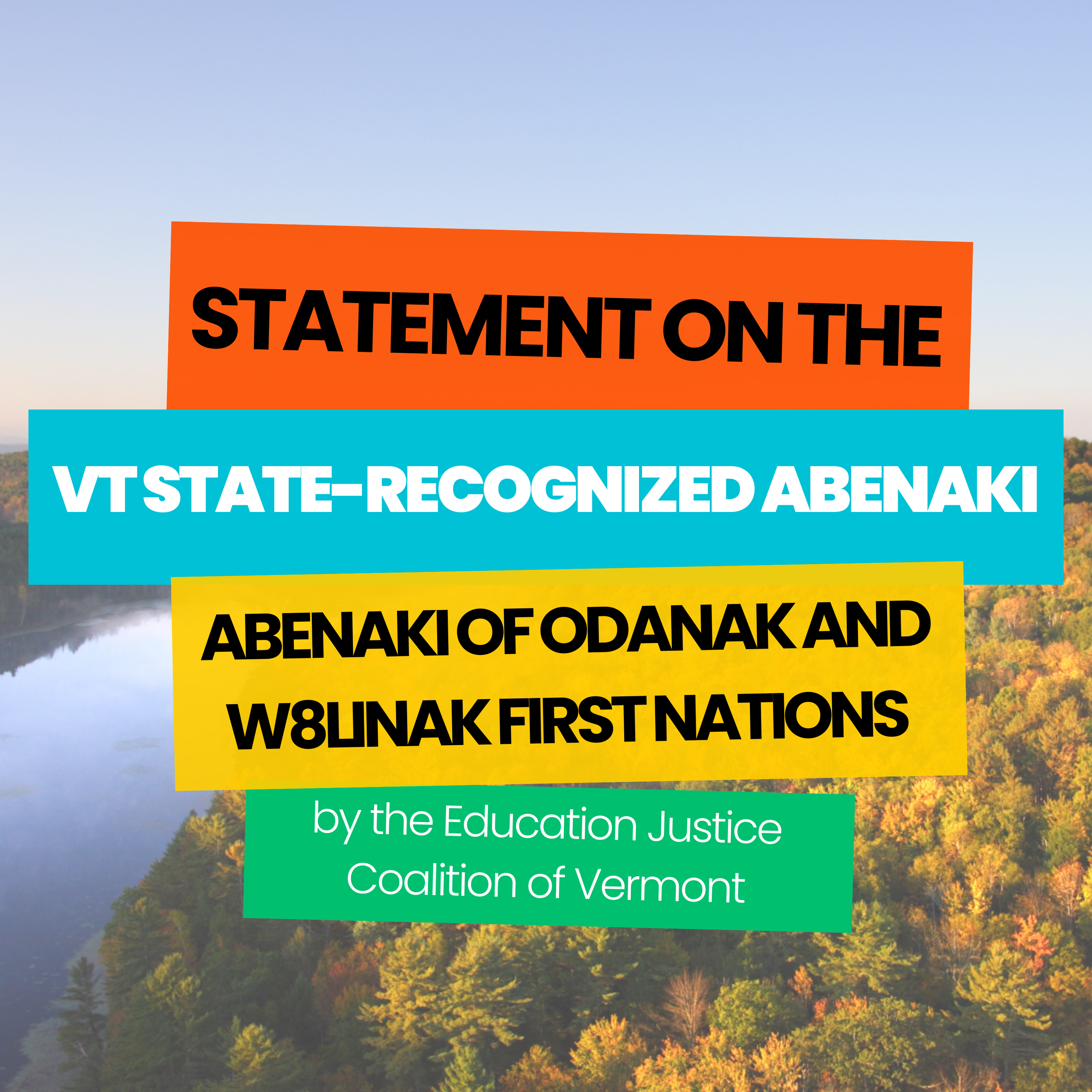 Statement on the VT State-Recognized Abenaki and Abenaki of Odanak and ...