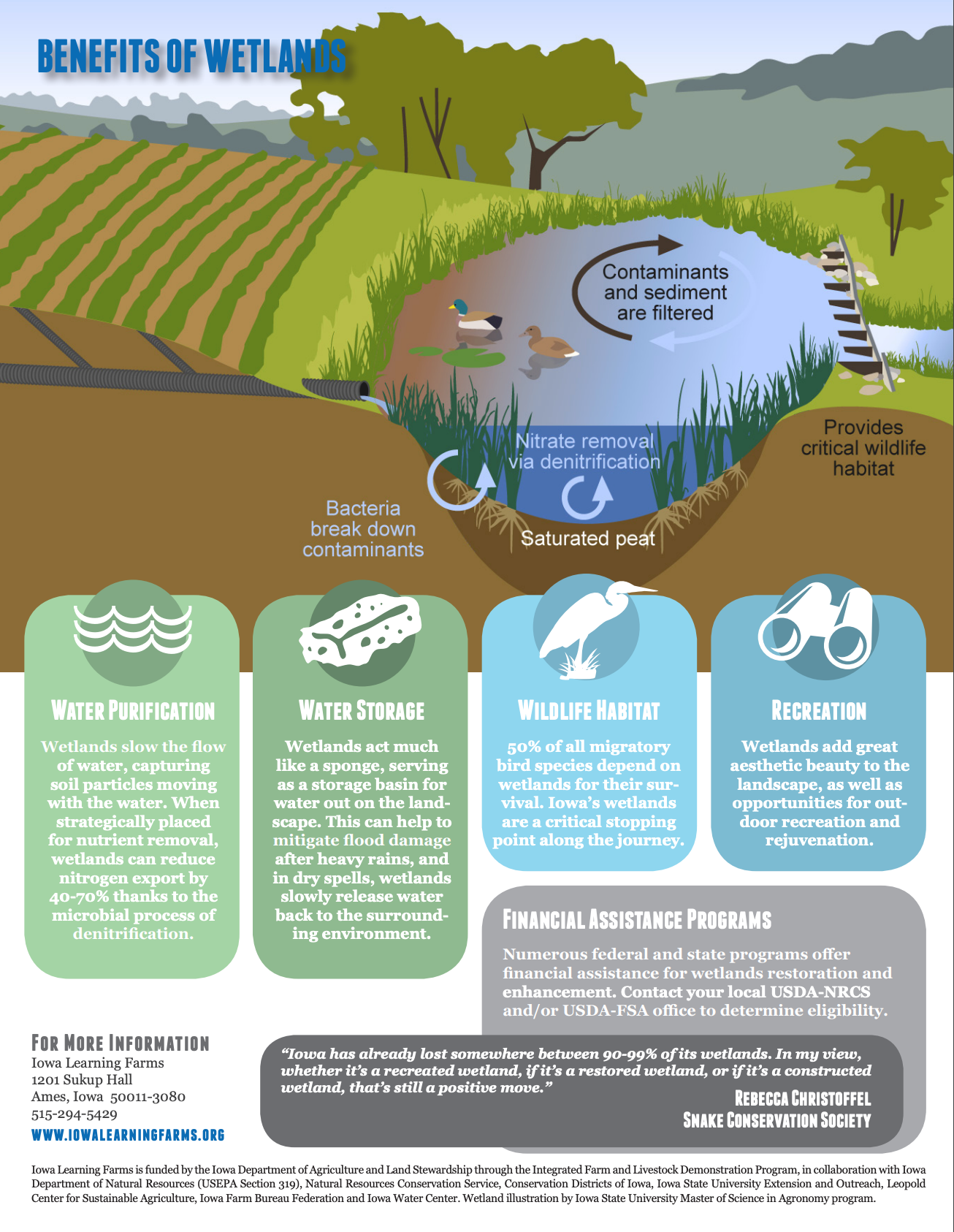 Infographic: Wetlands Implementation — Iowa Learning Farms
