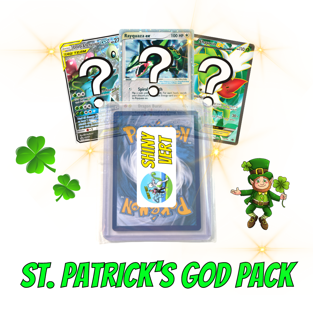 Shiny God Pack — Shiny Vert | Pokemon Mystery Packs | Sealed Pokemon ...