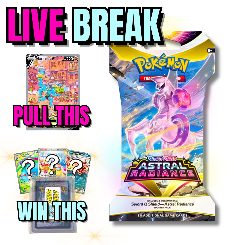 Live Breaks — Shiny Vert | Pokemon Mystery Packs | Sealed Pokemon ...