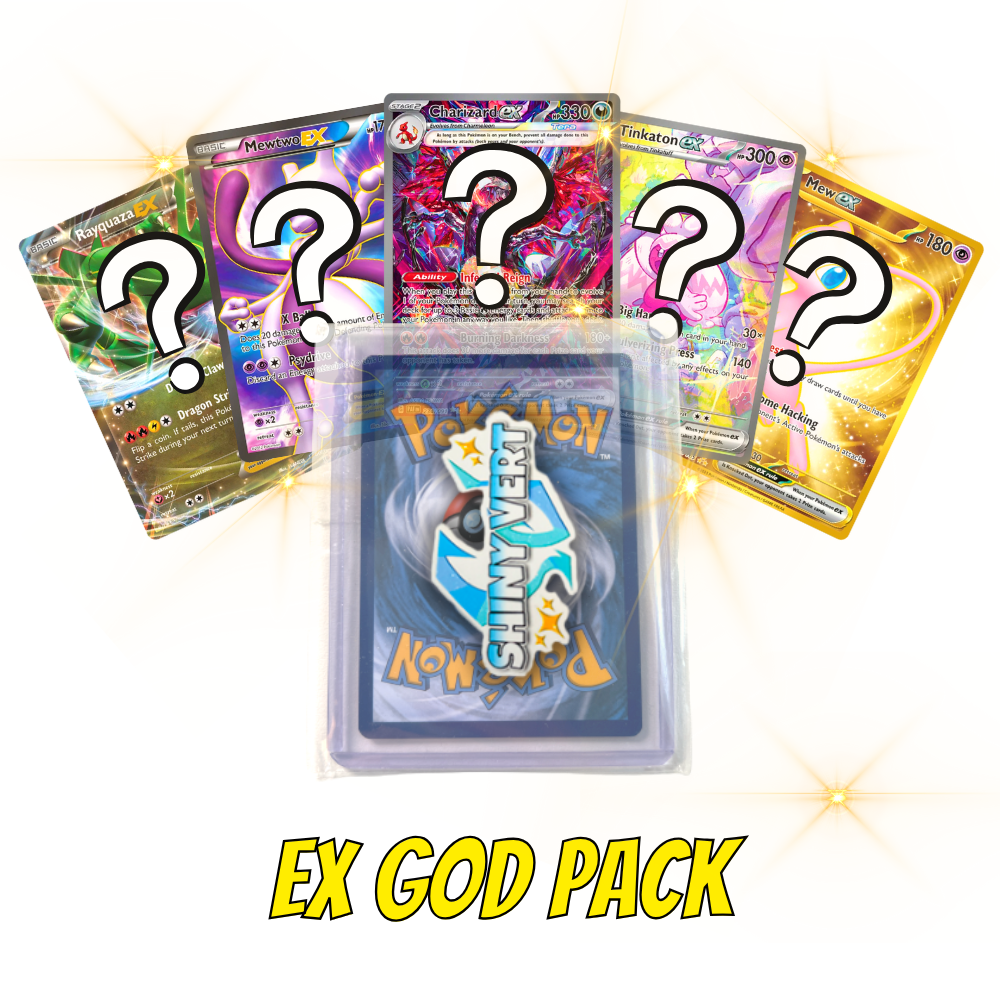 Monthly God Pack Bundle — Shiny Vert | Pokemon Mystery Packs | Sealed ...