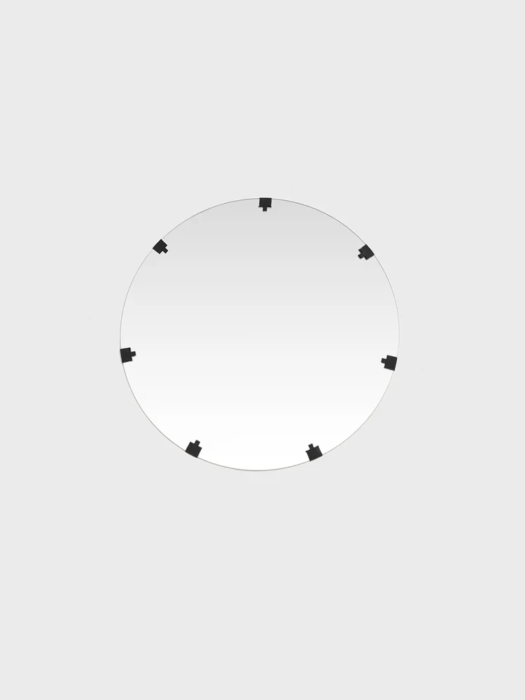 Stitch Nonagon Hemp Mirror — GRAIN
