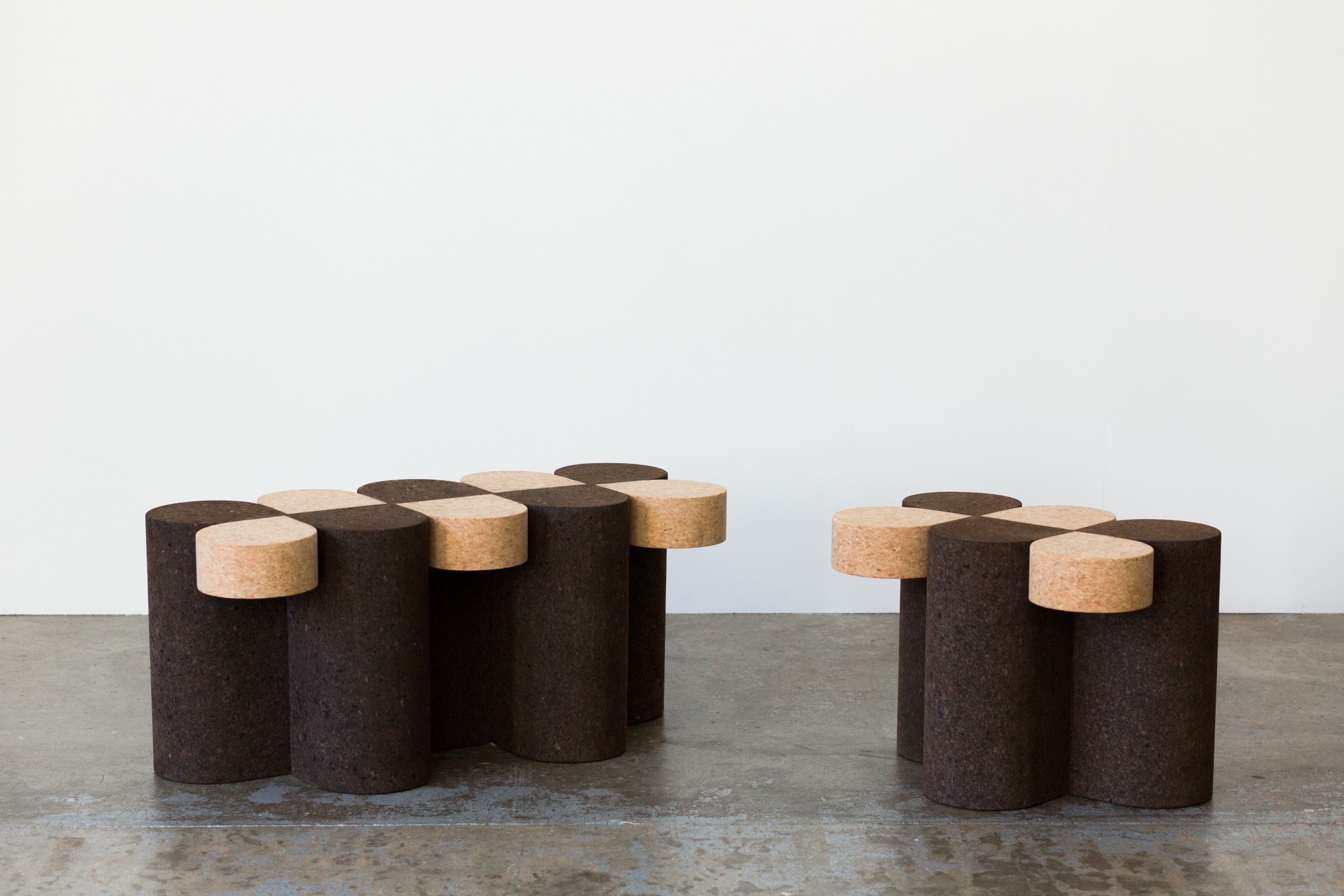 Clover Cork Table Bench Large — GRAIN