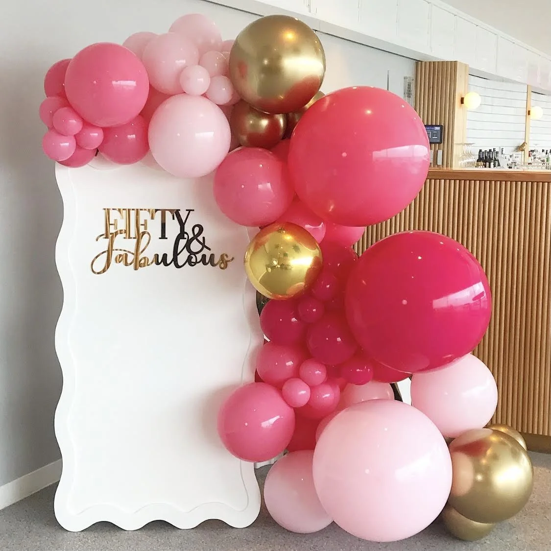 Wavy Backdrop Hire Brisbane and Gold Coast — Print Candy Event Hire