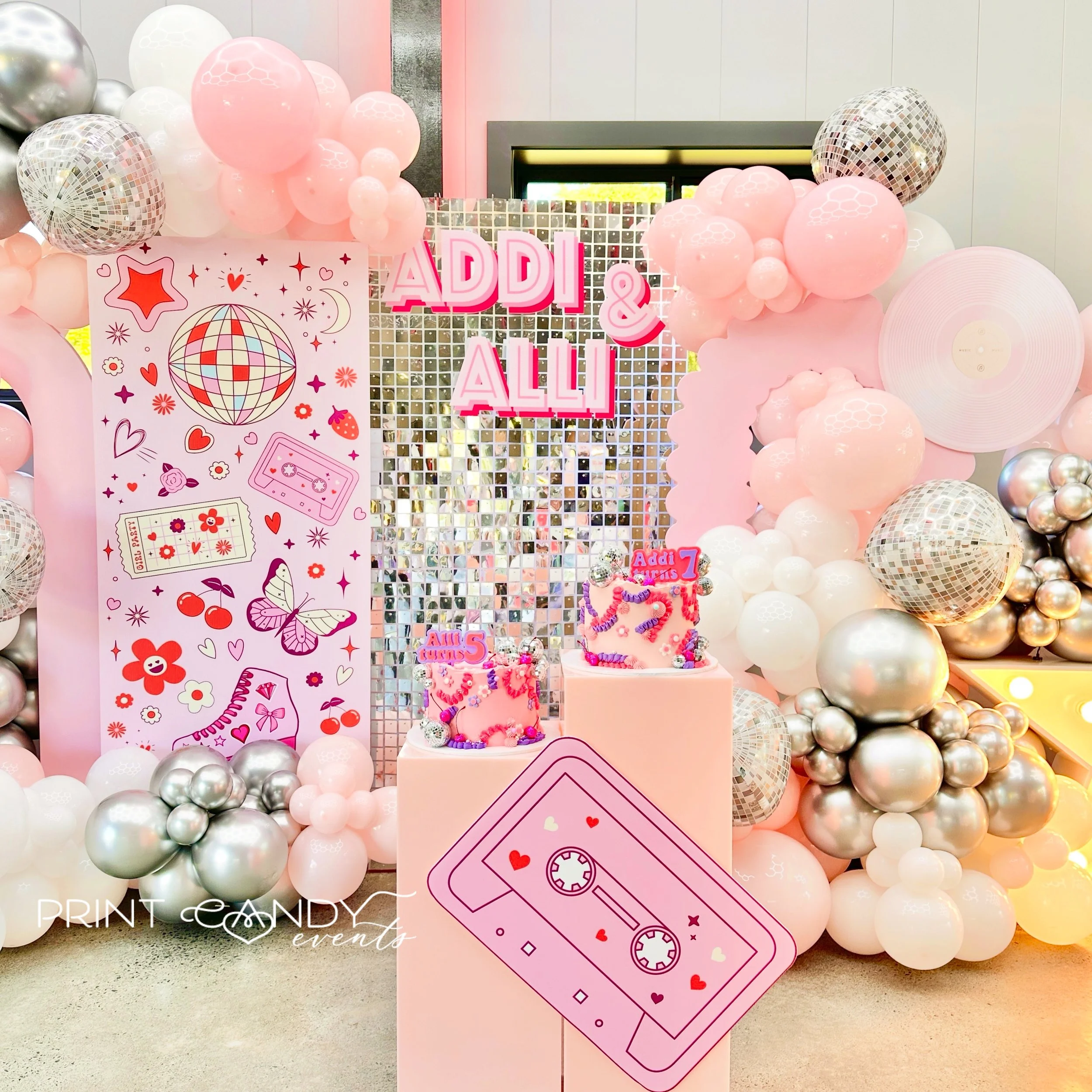 Pink Scalloped Arch Backdrop Hire | Brisbane and Gold Coast — Print ...