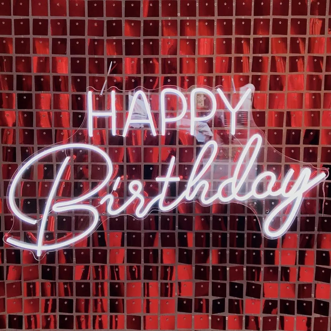 Neon Happy Birthday Sign Hire at Amy Heyer blog