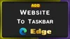 Add/Pin Any Website Link to Taskbar Toolbar with Microsoft Edge Browser ...