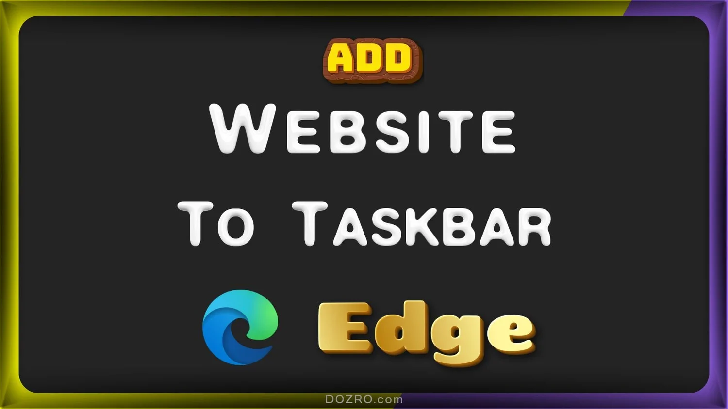 Add/Pin Any Website Link to Taskbar Toolbar with Microsoft Edge Browser on Windows 11 & 10 PC ...