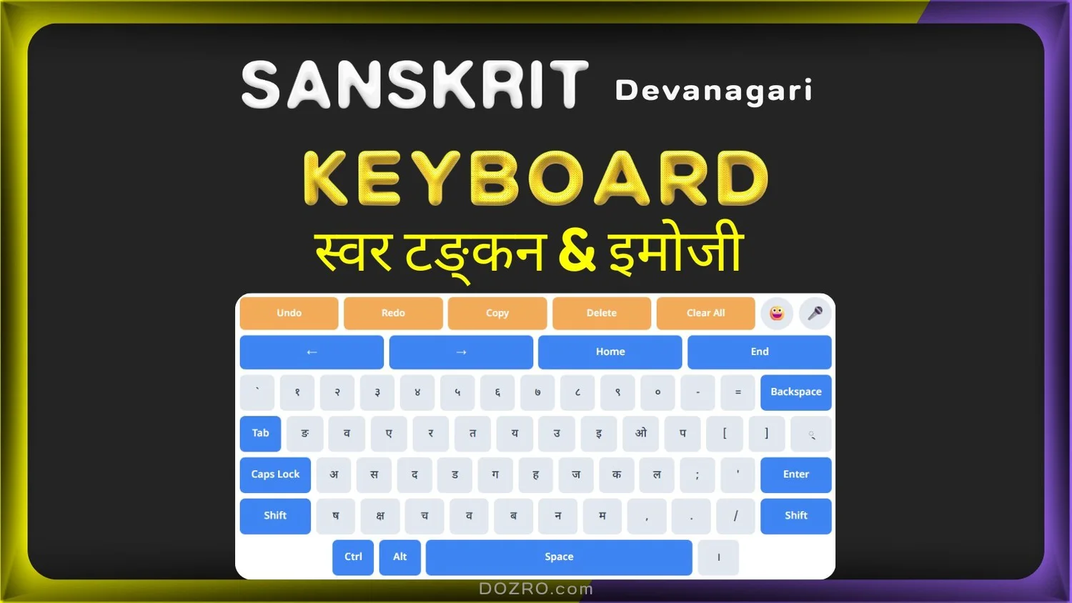 Sanskrit Devanagari Keyboard Online with Voice Typing | स्वर टंकन सहित ...