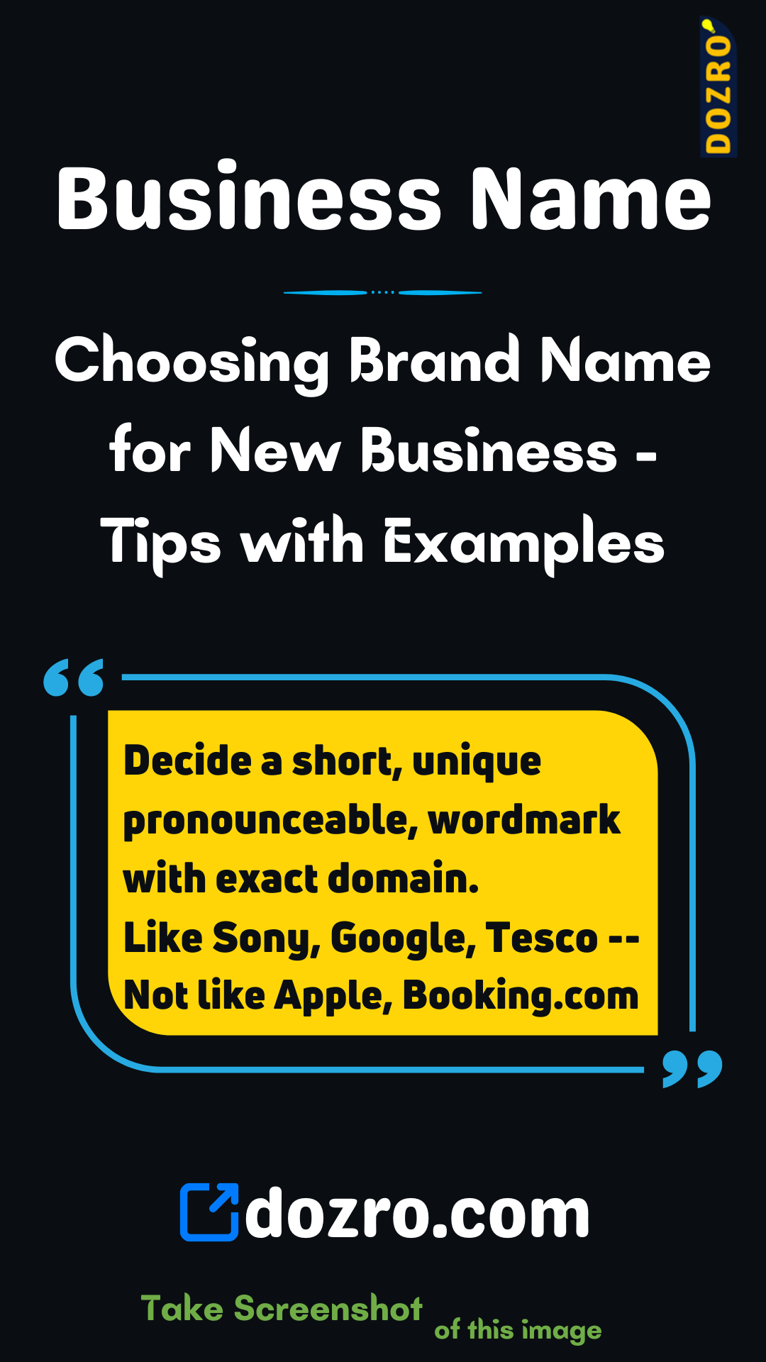 Decide Business Name for New Company – Ideas for Business Name ...