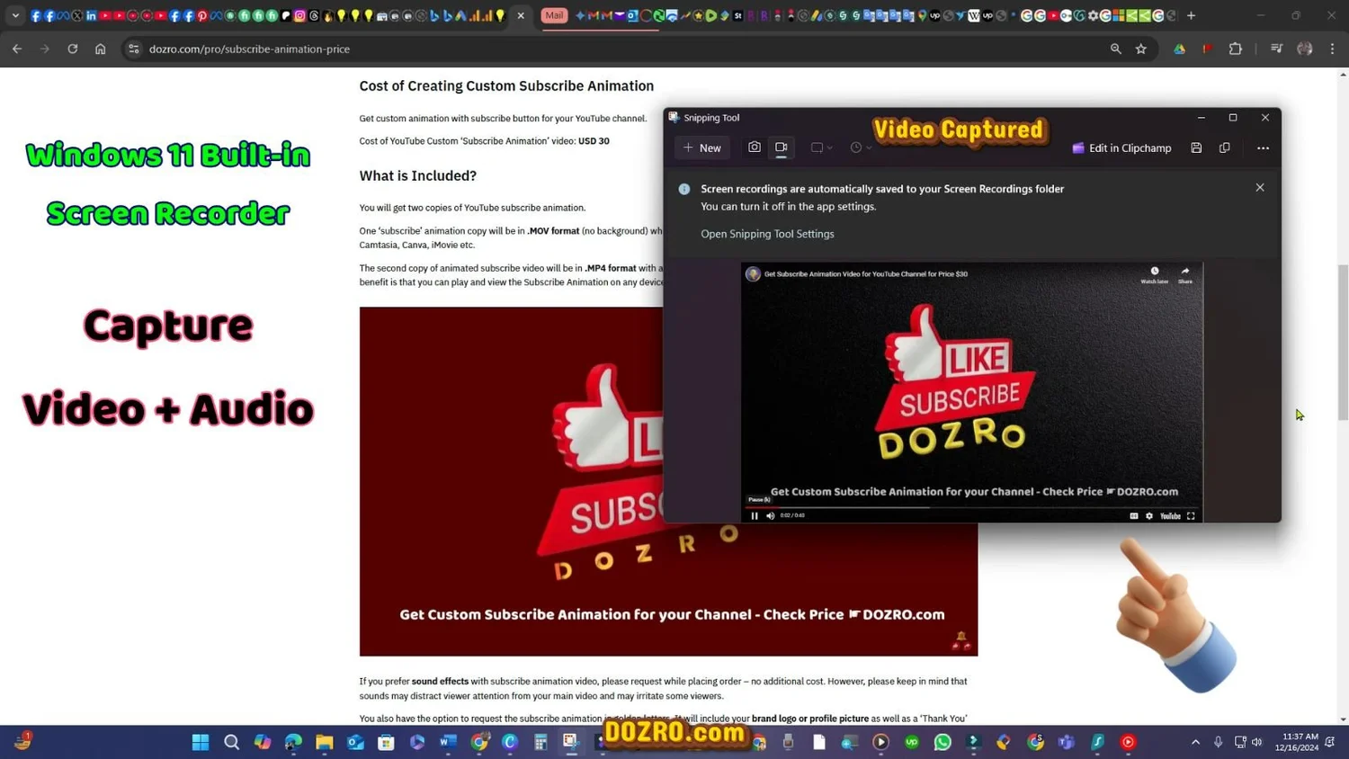 How to Screen Record a Video on Your Windows 11 Using the Built-in ...