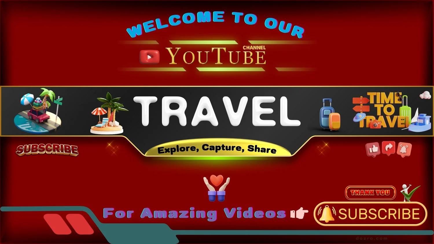Download Free YouTube Channel Banners: 100+ Ready-Made HD Banners That ...