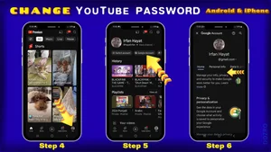 9 Quick Steps to Change YouTube Password on Android & iPhone App — DOZRO