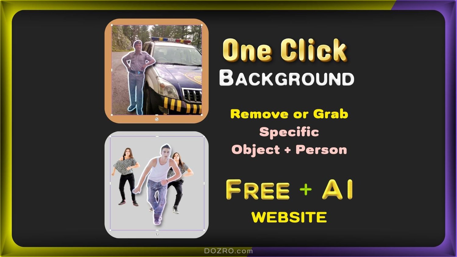How to Erase or Grab Specific Object or Person from Complex Image Background using Free Online ...