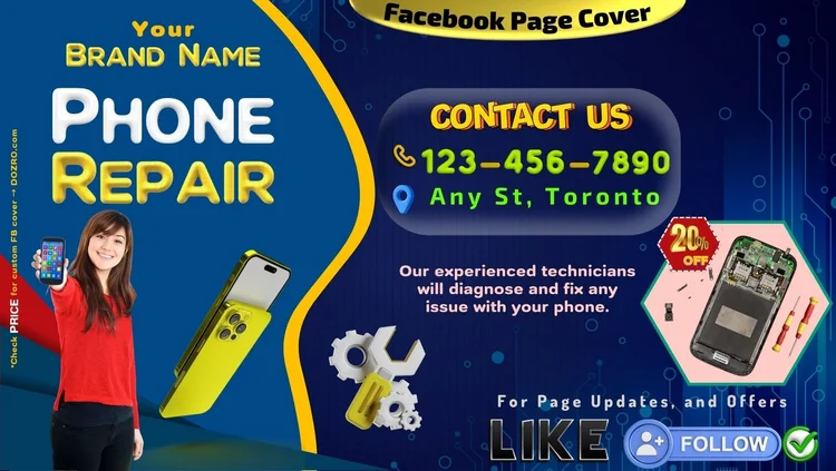 Mobile Phone Repair Cover Photo for Your Facebook Page - Free Download ...
