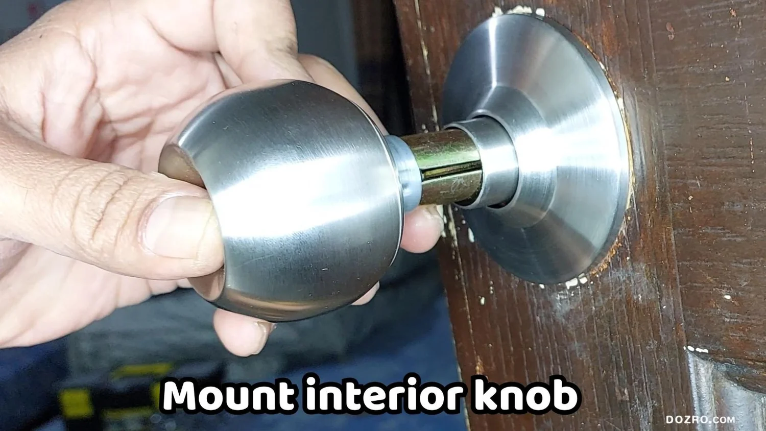 How to Remove/Install Door Knob Lock (latch & plate) | Align Door ...