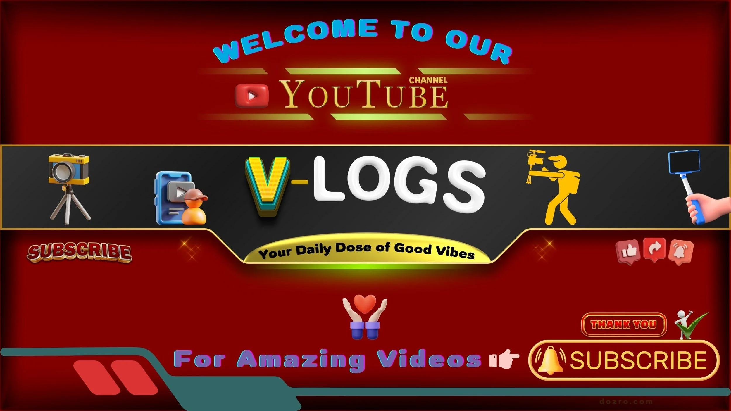 YouTube Banner Designs — DOZRO