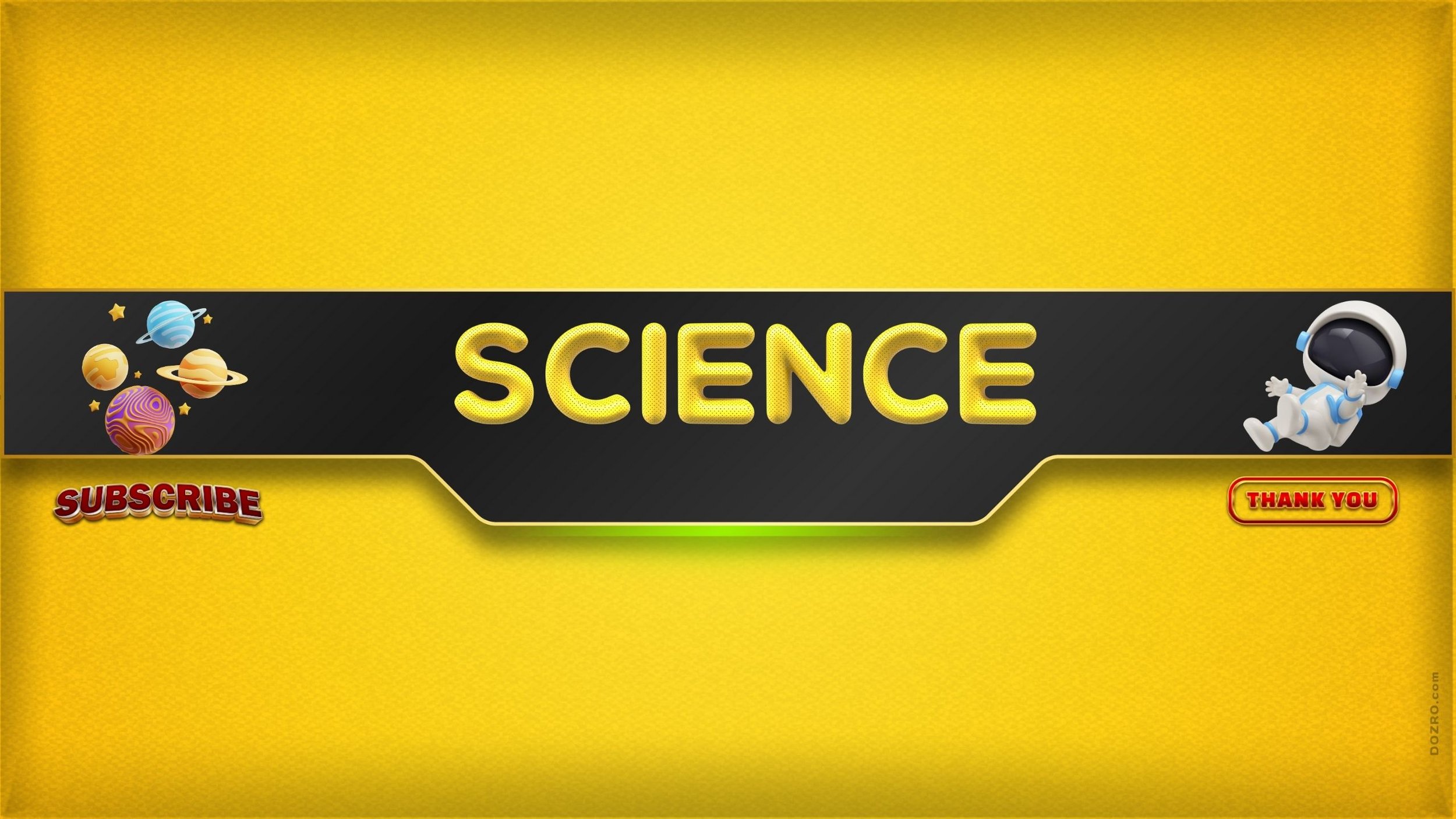 YouTube banner for Science or Space Channel for Free Download — DOZRO
