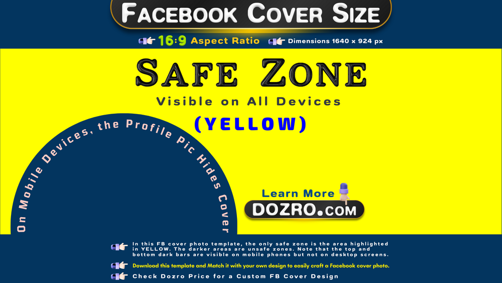 Facebook Cover: Ideal Size Dimensions, Aspect Ratio for Mobile and ...