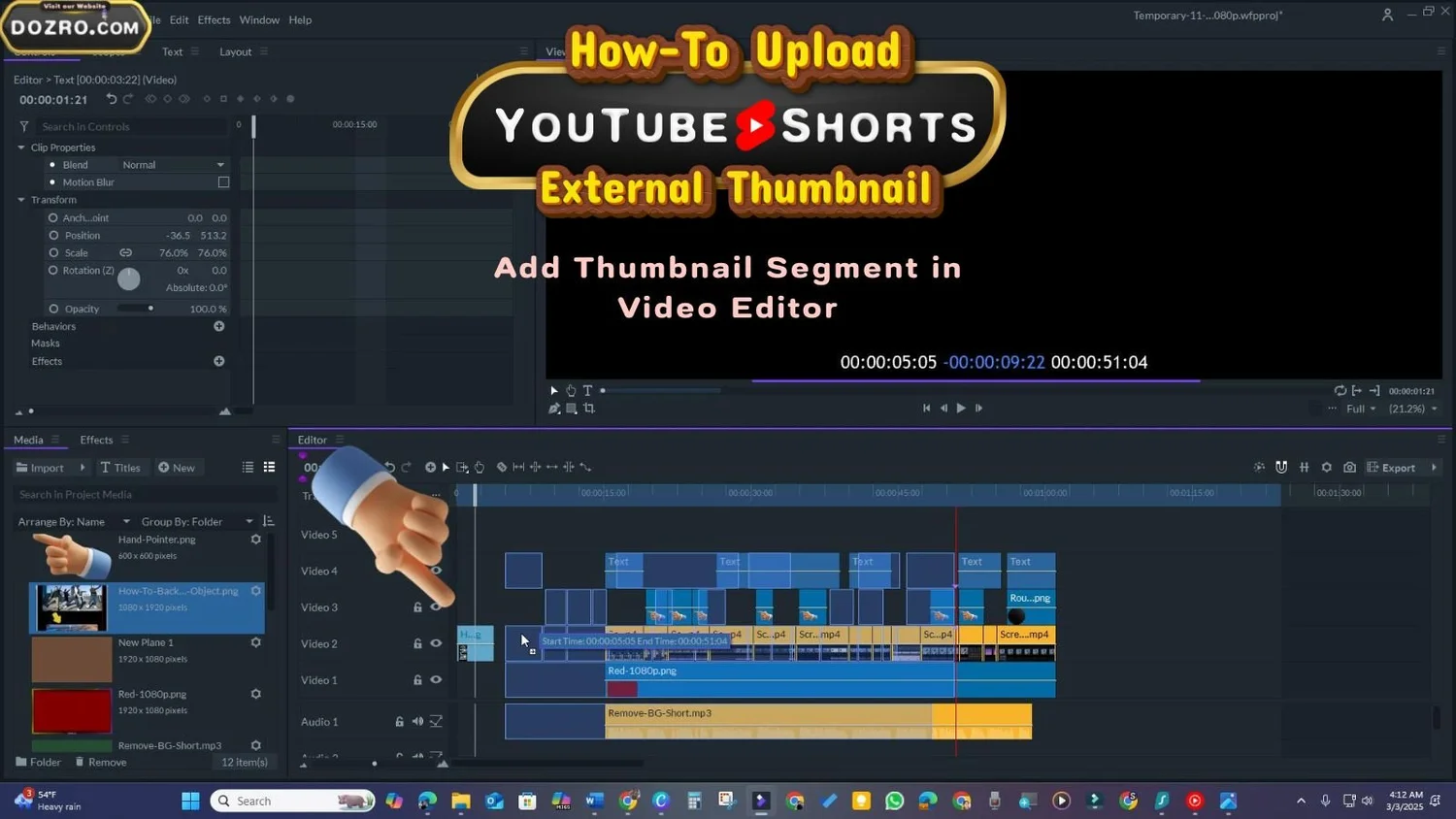 YouTube Shorts Thumbnail How to Upload Any Custom Image of Choice to ...