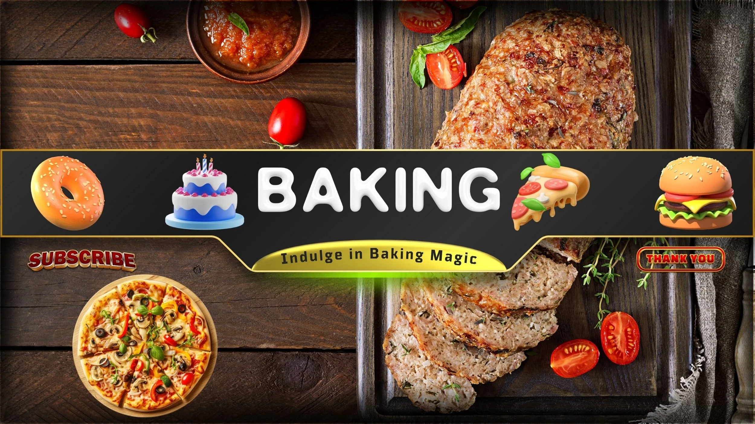 Baking Banner for Your YouTube Channel - Free Download — DOZRO