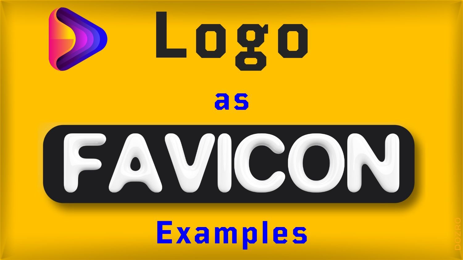 Using Brand Logo as Website Favicon Examples — DOZRO