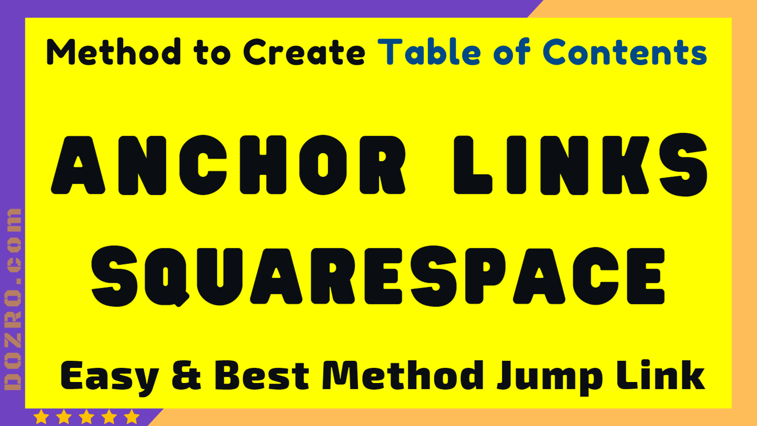 Squarespace Anchor Links – Create Jump Link to a Page Section and Add Headings Links in Page ...