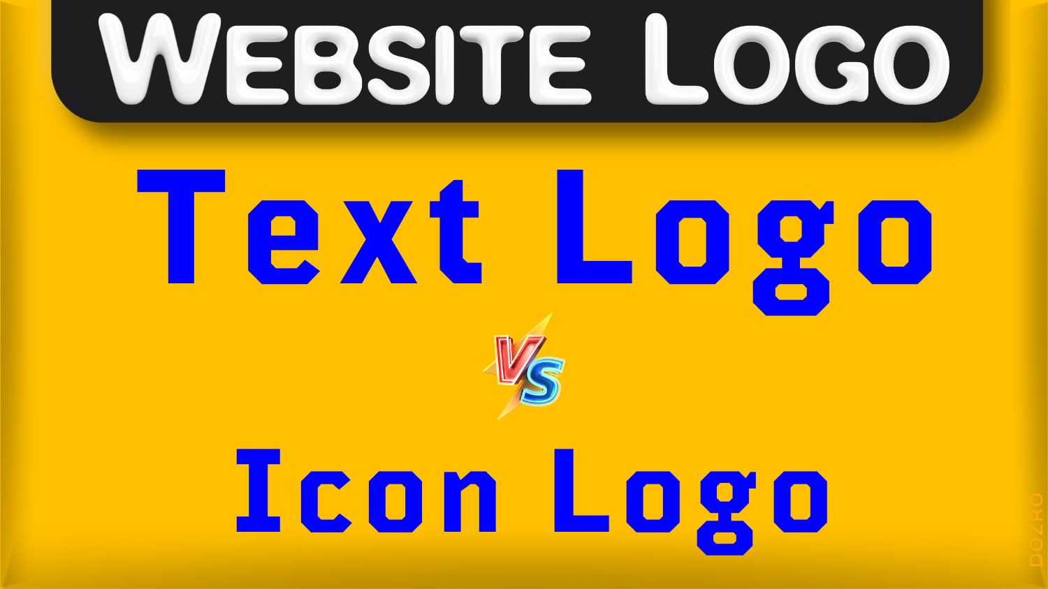 Text-only Logo vs Graphic Icon Logo – which is better? — DOZRO