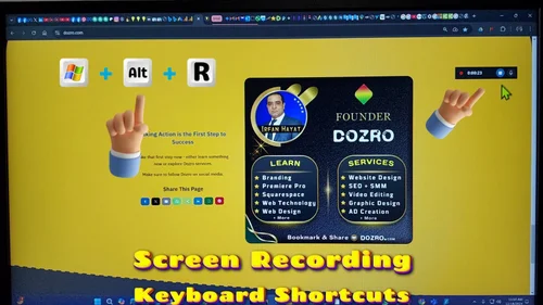 How to Use Windows 11 Keyboard Shortcuts for Quick Screen Recording without Launching the Screen ...