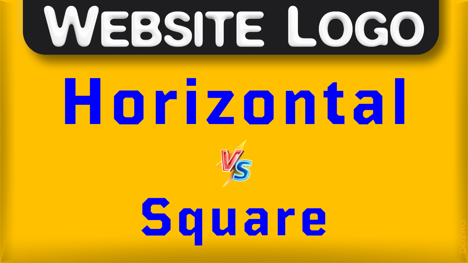 Website Logo: Horizontal logo vs Square Logo Design | Pros and Cons — DOZRO