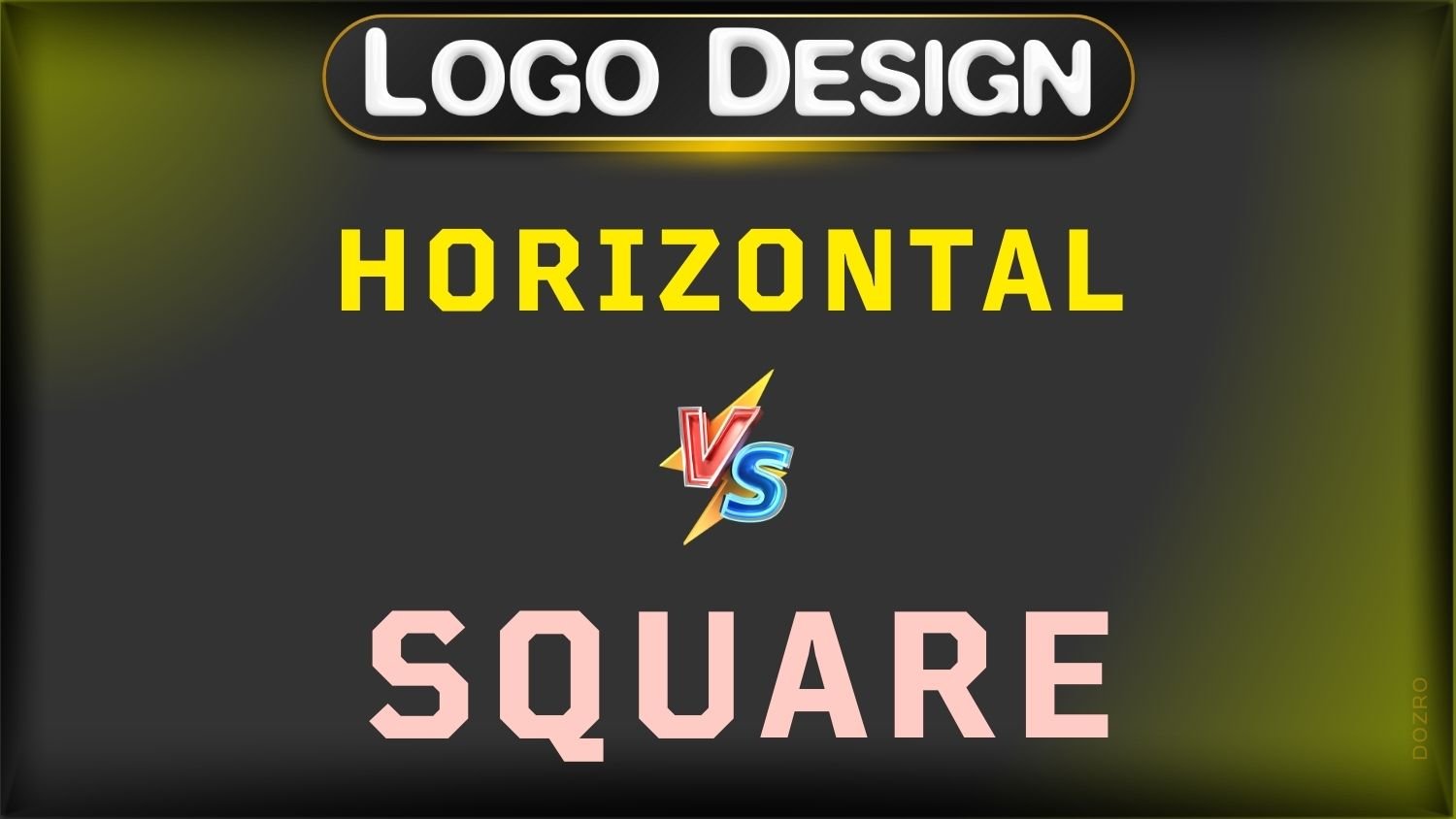 Website Logo: Horizontal logo vs Square Logo Design | Pros and Cons — DOZRO