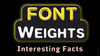 Interesting Facts about Font Weights — DOZRO