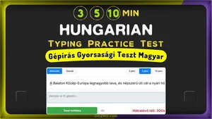 Hungarian Typing Test 3, 5, 10 Min – Magyar Gépírás Sebesség Teszt ...