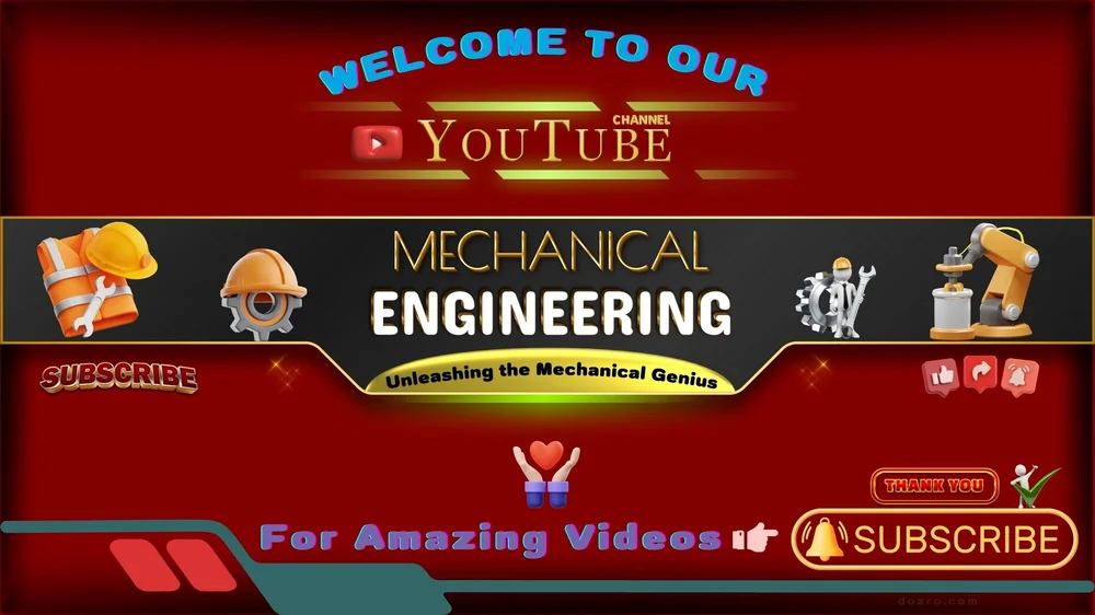 Mechanical Engineering Banner for Your YouTube Channel - Free Download ...