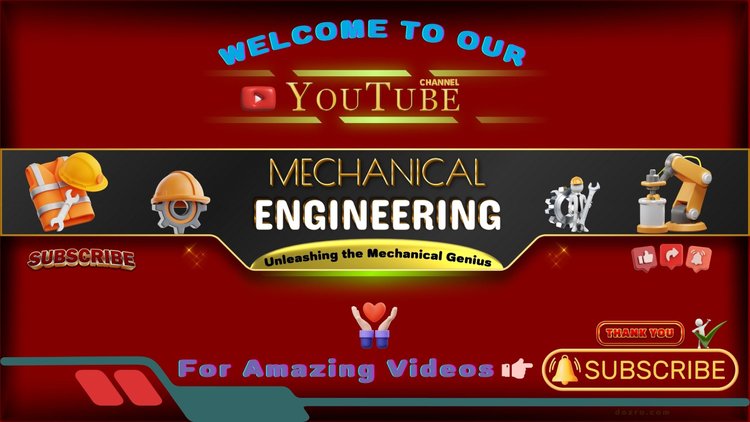 Mechanical Engineering Banner for Your YouTube Channel - Free Download ...