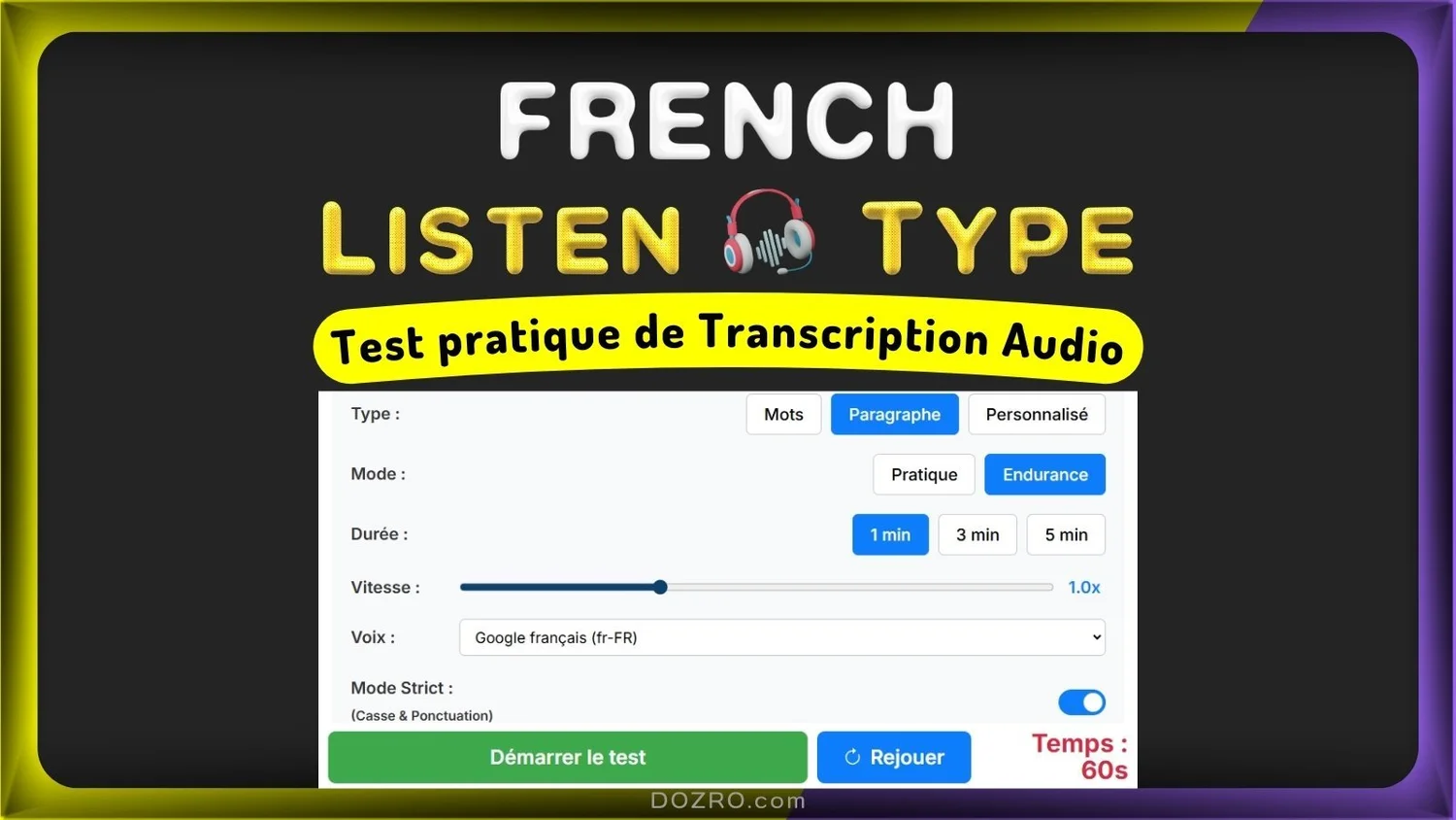 French Listening Exercises – Exercice de dictée en ligne | Audio ...