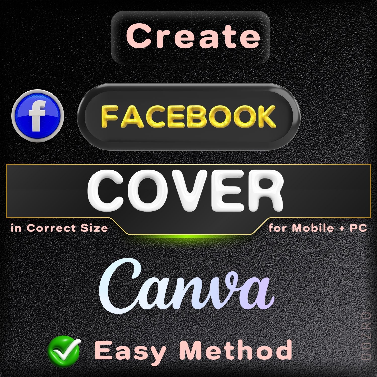 Method to Design a Facebook Cover Photo on Canva in Easy Steps — DOZRO