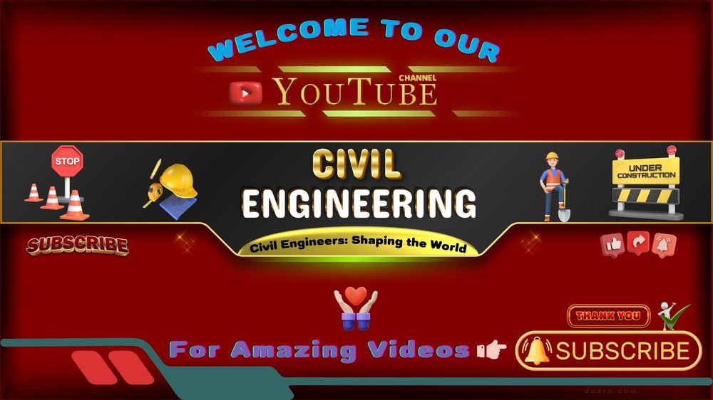 Civil Engineering Banner for Your YouTube Channel - Free Download — DOZRO