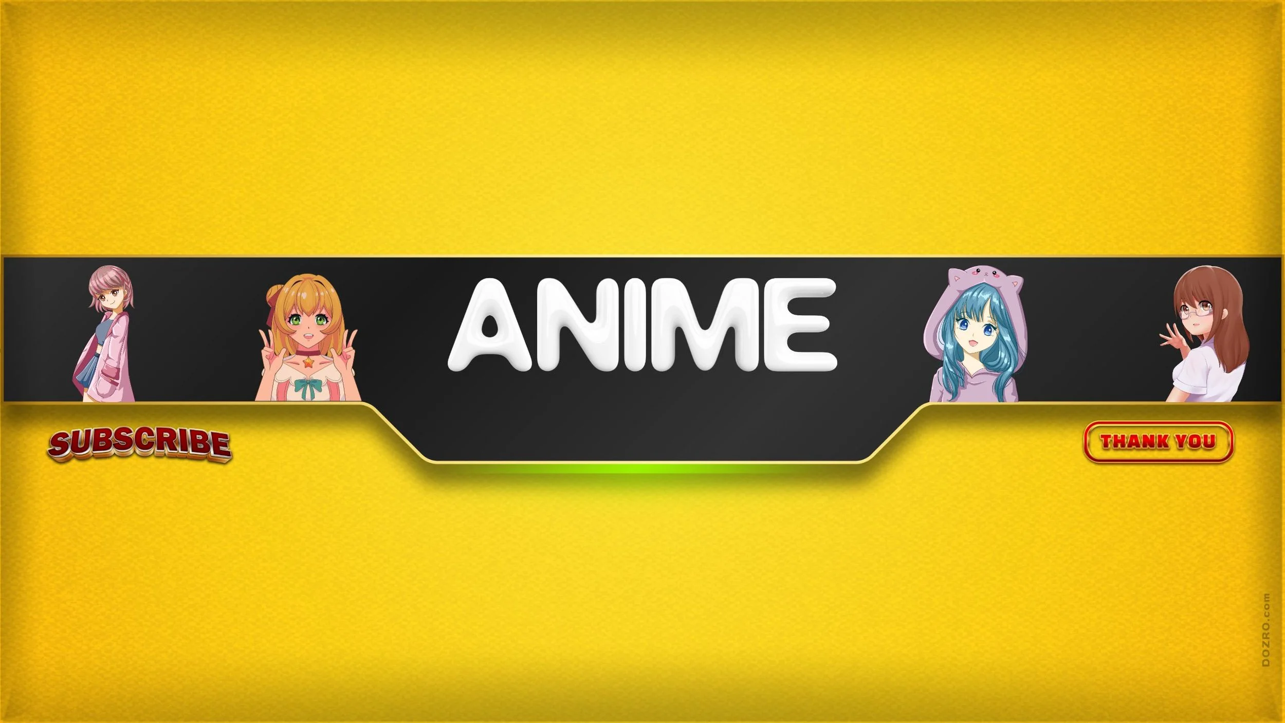 Anime Banners for Your YouTube Channel - Free Download — DOZRO