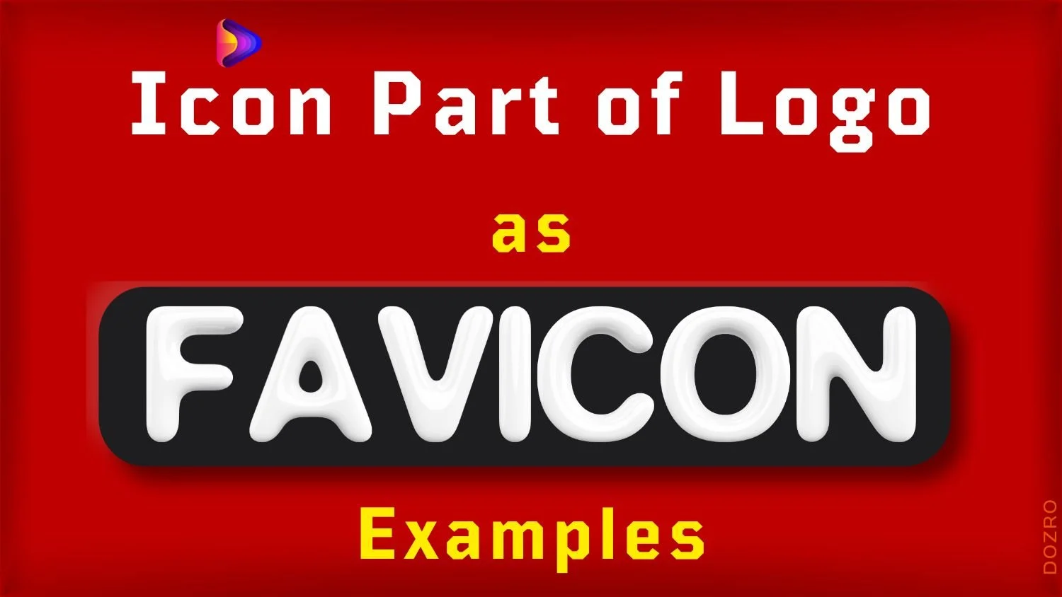 Using Icon Part of Logo as Favicon Examples — DOZRO