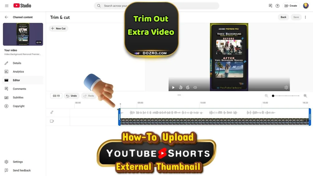 YouTube Shorts Thumbnail How to Upload Any Custom Image of Choice to ...