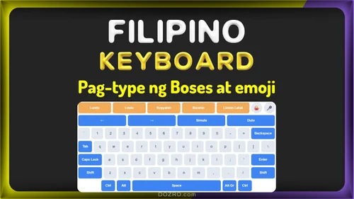 Filipino Virtual Keyboard na may Voice Typing at Emoji icons | Filipino ...
