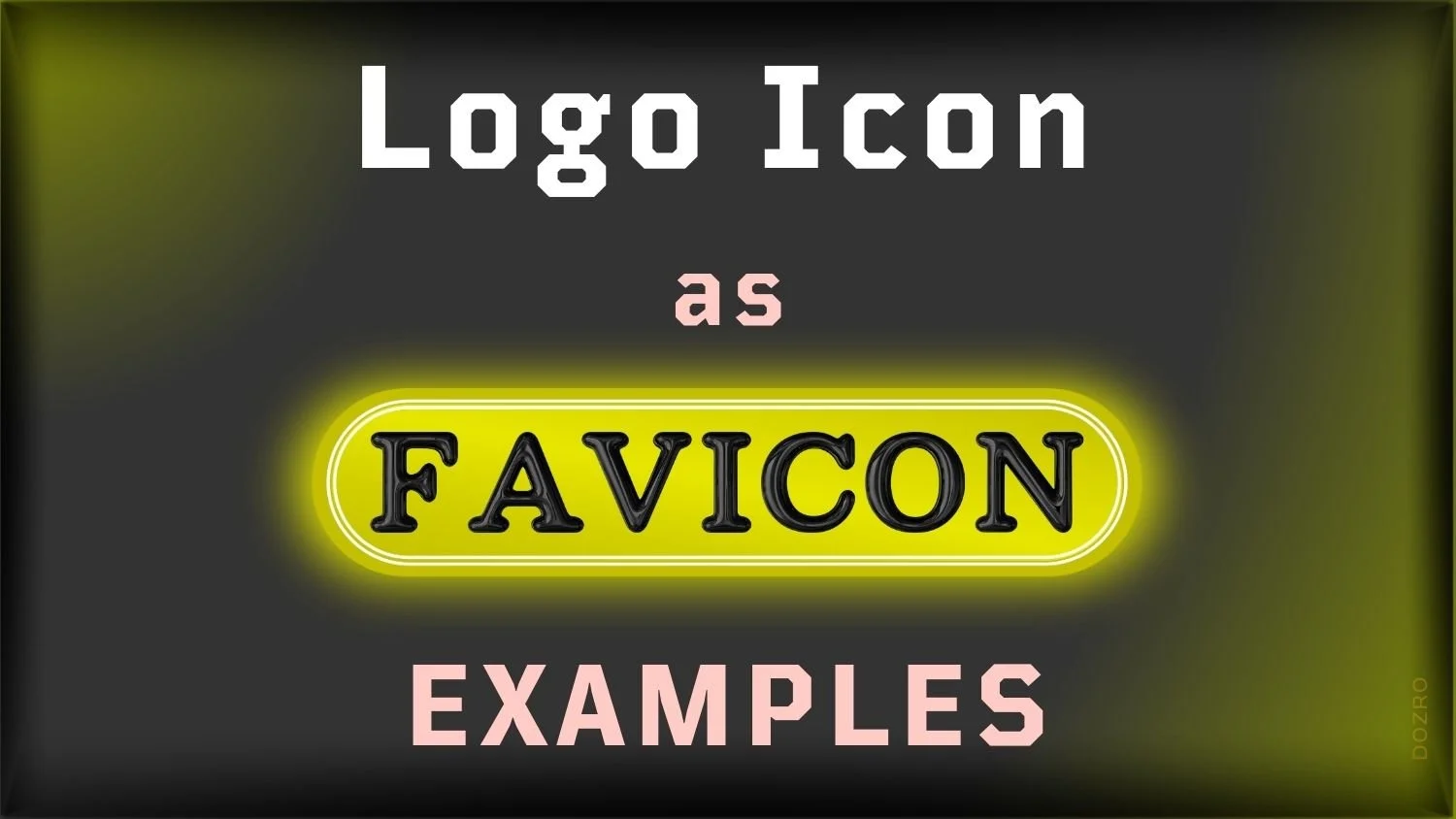 Using Icon Part of Logo as Favicon Examples — DOZRO