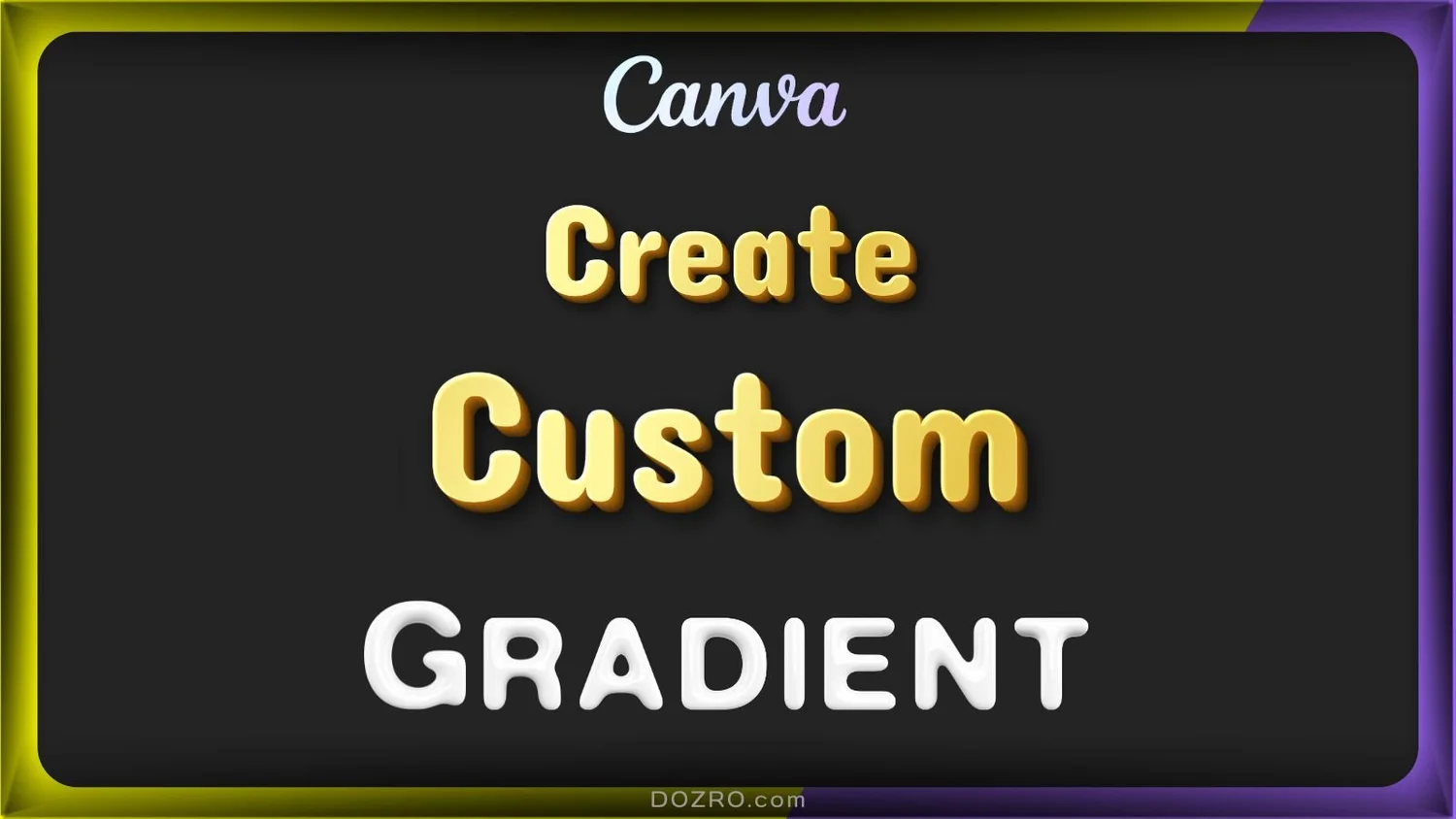 How to Create Background Gradient in Canva with Custom Color using ...
