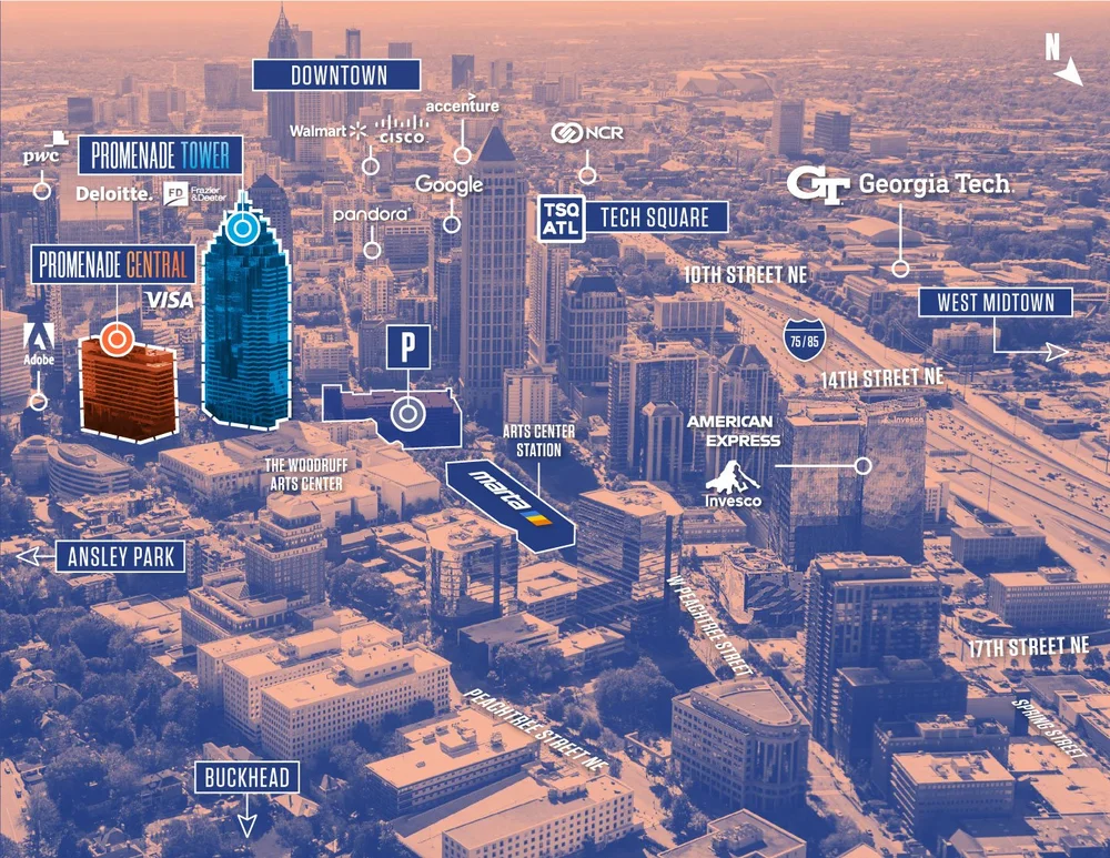 Atlanta’s Most Walkable Radius — Promenade Central