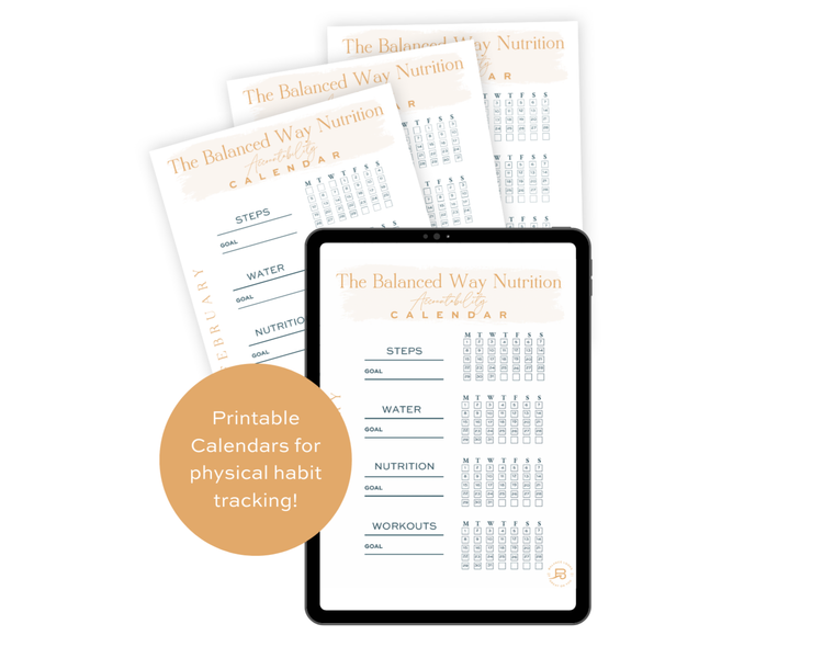 Accountability Calendar Freebie