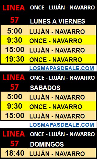Viaja a Navarro en el colectivo de la línea 57, desde Buenos Aires, son ...
