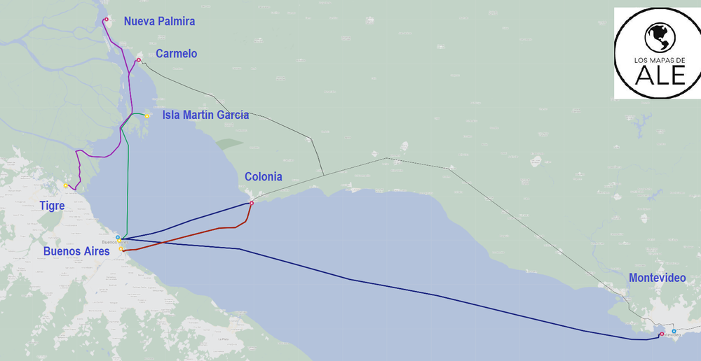5 Rutas para cruzar el Río de La Plata. Guía de Ferrys de Argentina a ...